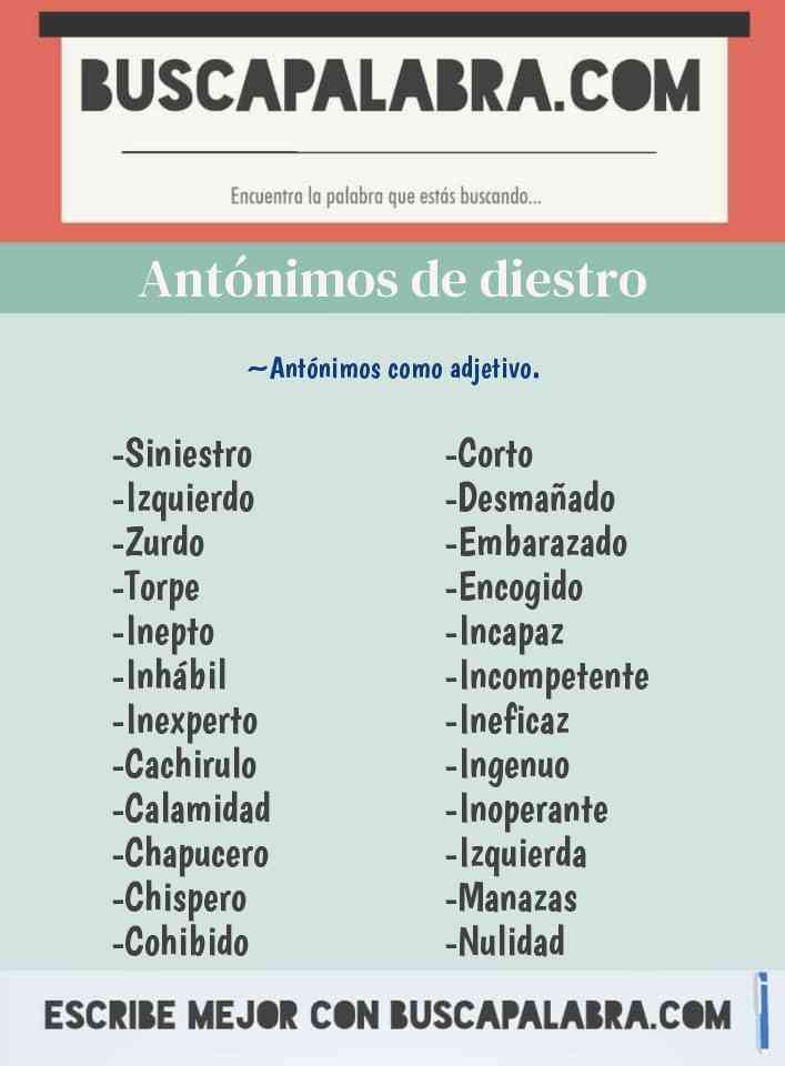 Qué es lo opuesto a diestro [Actualizado 2025]